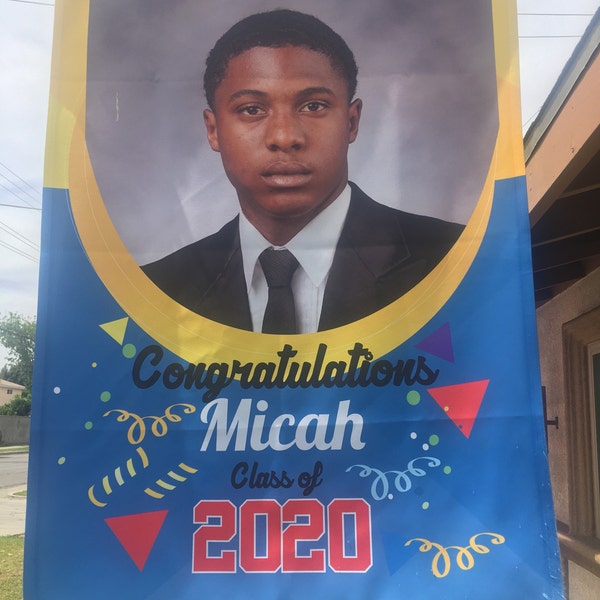 Graduation Photo Garden Flags, Photo Class of 2020 Flag ...