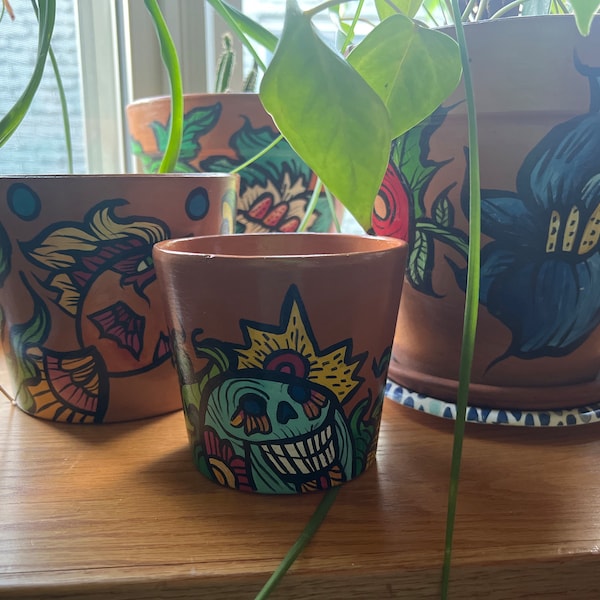 Hand Painted Terracotta Pottery by Artist Daniel Luna. Southwest Style ...