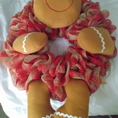 Gingerbread Wreath Kit Wreath Kit Wreath Attachment Wreath - Etsy