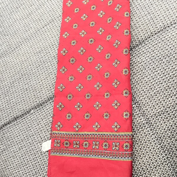 Mens Vintage Paisley 60's Blue Kipper Tie, Gents Rare Retro Psychedelic ...