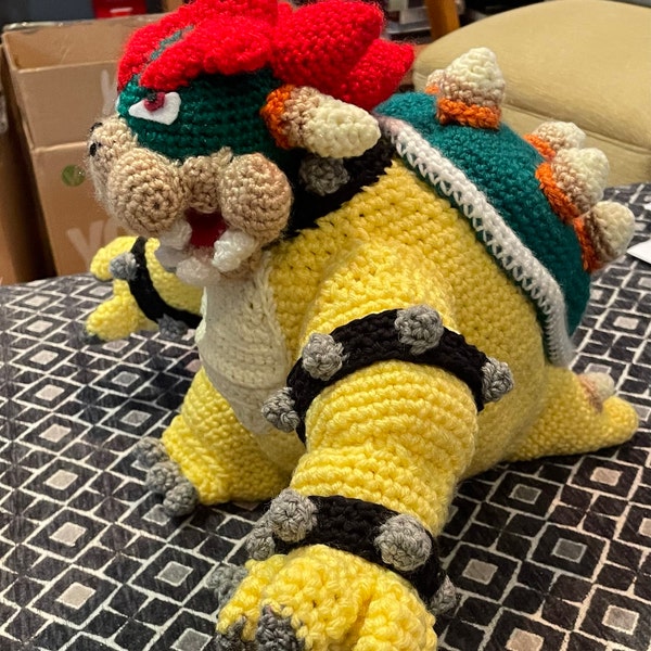 Bowser Crochet Pattern ~ Amigurumi PDF ~ ENGLISH Instructions Only - Etsy