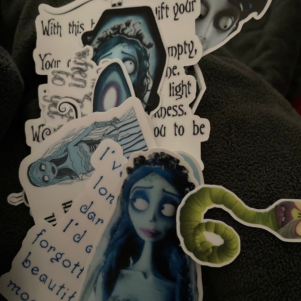 Corpse Bride Inspired Sticker Set - Etsy