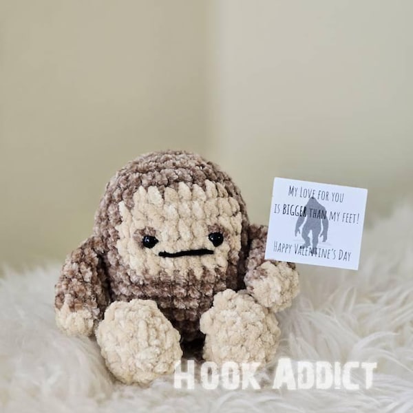 No Sew Yeti and Bigfoot Crochet Pattern (no Sew Crochet Pattern, Yeti ...
