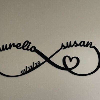 Custom Infinity Metal Sign Infinity Name Sign Personalized Infinity ...