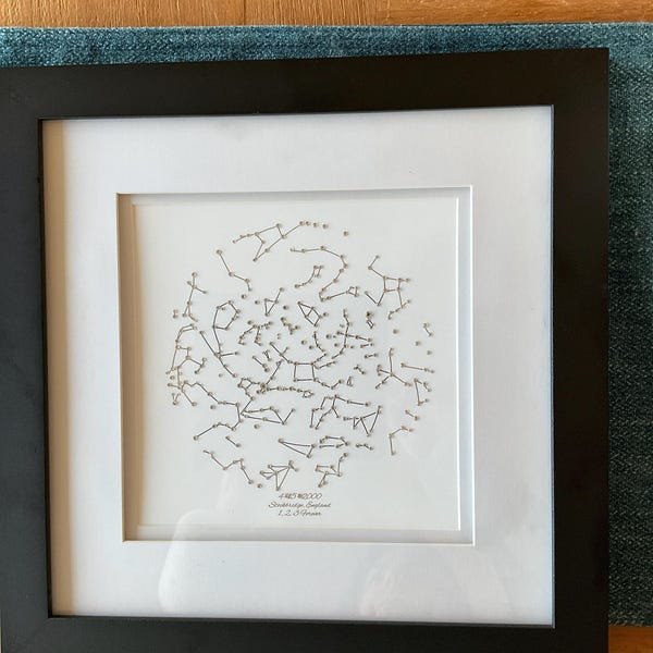 Custom Star Map | Night Sky Print | Custom Star Chart | Night Stars ...