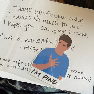 Ross I'm Fine Sticker Friends TV Show Ross Geller Ross - Etsy