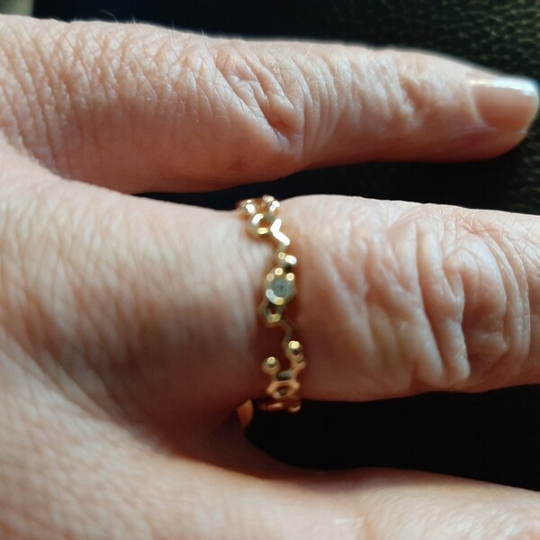 Molecule Wedding Ring, Geek Wedding Ring, Serotonin Ring, Dopamine Ring ...