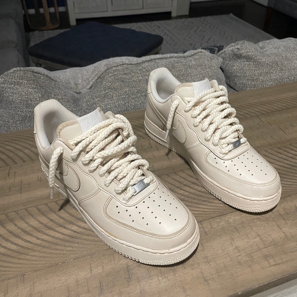Travis Scott SB Dunk Thick Rope Shoe Laces Cream Sail Braided ...
