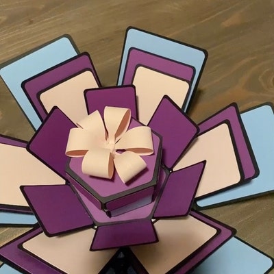 HEXAGON Explosion Box SVG File Instant Download Svg - Etsy Australia