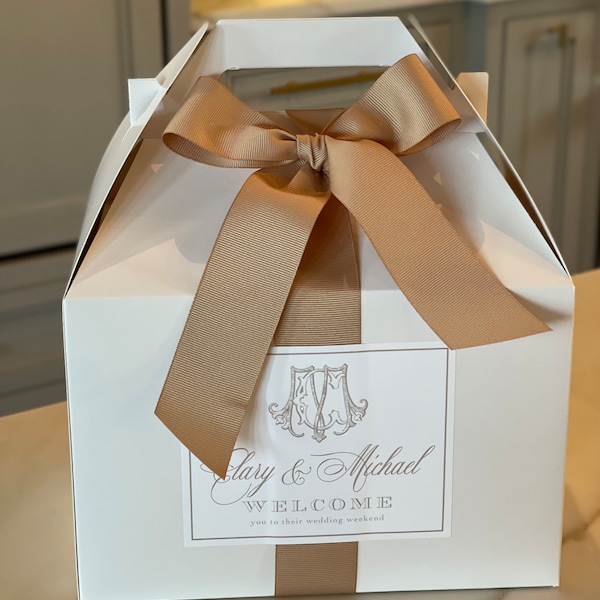 Logo Wedding Welcome Boxes - Hotel Welcome Boxes for Wedding Guests ...