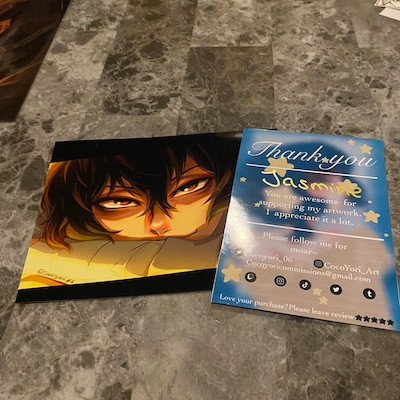 Fanart Summer Osamu Dazai BSD Print Bungo Stray Dogs Lights Inspired ...