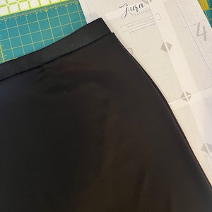 Side Slit Dress Sewing Pattern XS-XXXL Cosy Knit Sleeved Stretch Dress ...