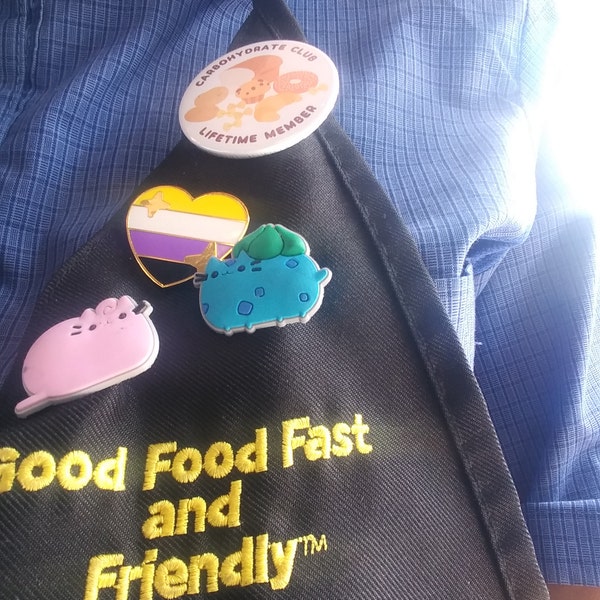 PRIDE Nonbinary Enby Sparkling Heart Emoji Enamel Pin - Etsy UK