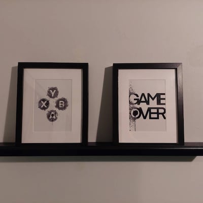 Gaming Poster Printable Art for Man Cave, Gamer Print Wall Decor for ...