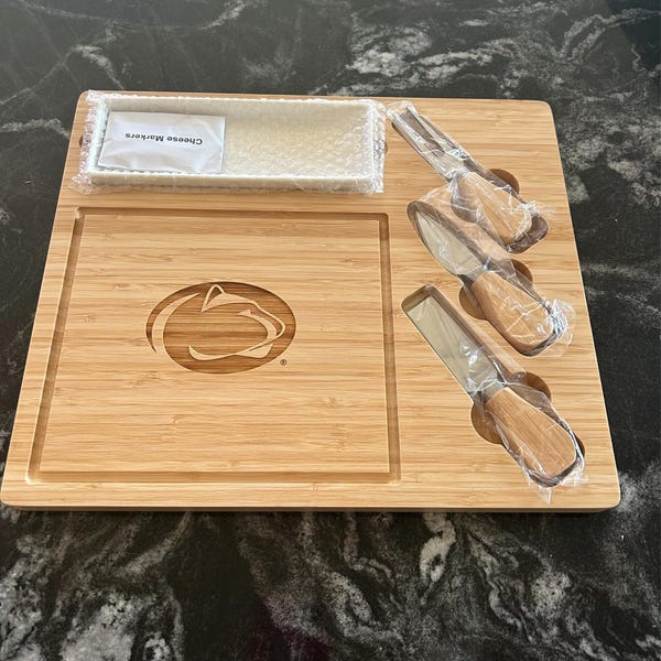Penn State Nittany Lions Acacia Charcuterie Board With Bowls & Cheese ...