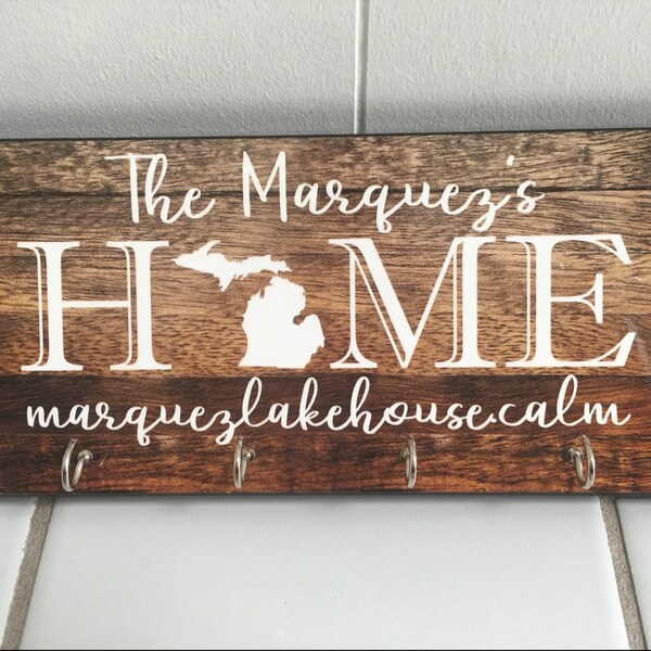 Personalized Key Ring Holder, Where Our Story Begins Family Key Holder ...