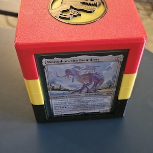 MTG EDH Commander Deck Box W/ Toploader Slot for Stanley Tool Box ...