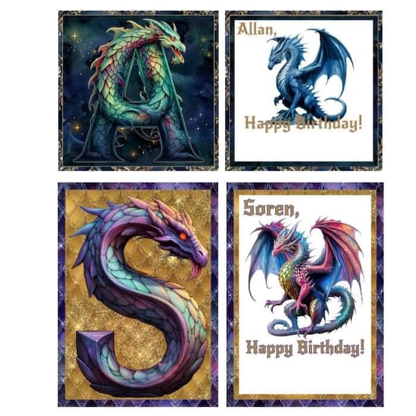 Dragon Letters Clipart Illuminated Alphabet Graphics Fantasy Fonts ...
