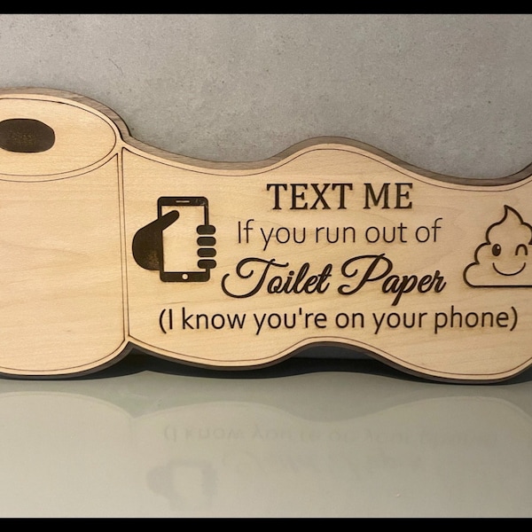 Laser Engraver Funny Bathroom Sign Digital File (lightburn,svg,dxf ...