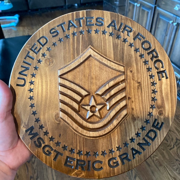 USAF Senior Enlisted Plaques - Chief Master Sergeant Promotion - Senior ...