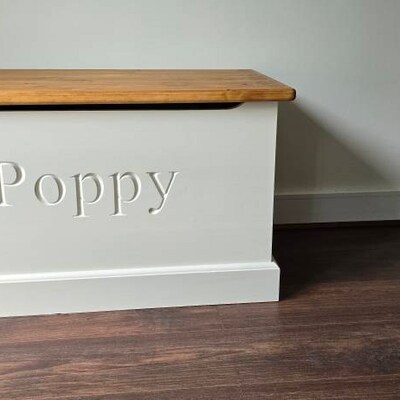 Handmade, Personalised Solid Wood Toy Box With Soft Closing Lid - Etsy UK