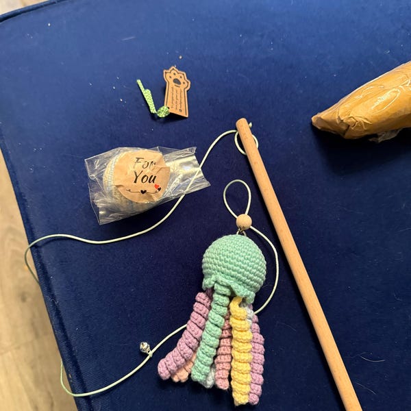 Octopus Toy for Cats, Crochet Octopus for Cats With Catnip, New Design ...