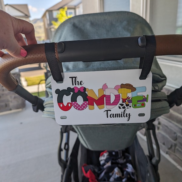 Personalized Stroller Sign, Amusement Park Sign, Quick Ship, Stroller ...