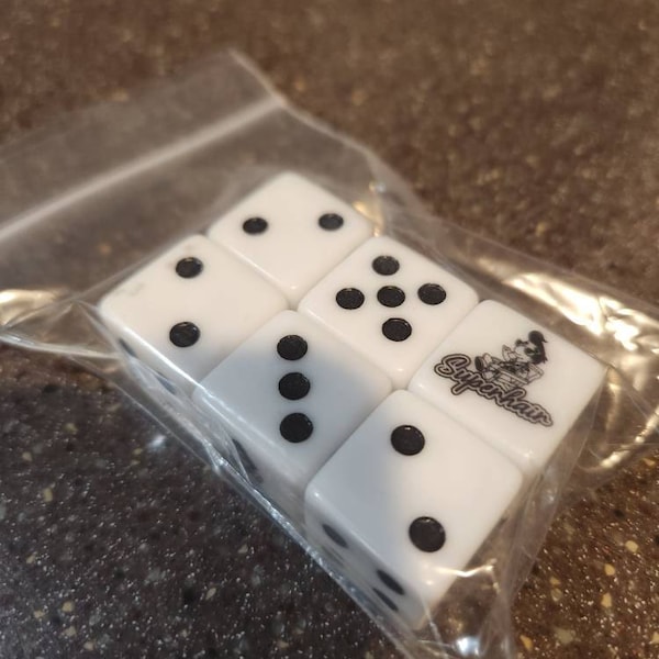 Custom Pair Dice / Text on All Six Sides /numbers, Letters or Logos ...