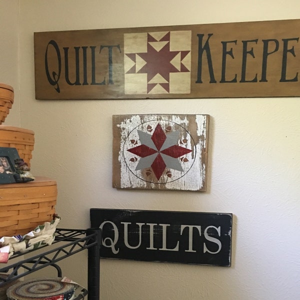 Barnwood Quilt Block, Barnwood Sign, Painted Barn Quilt, Shiplap Art ...