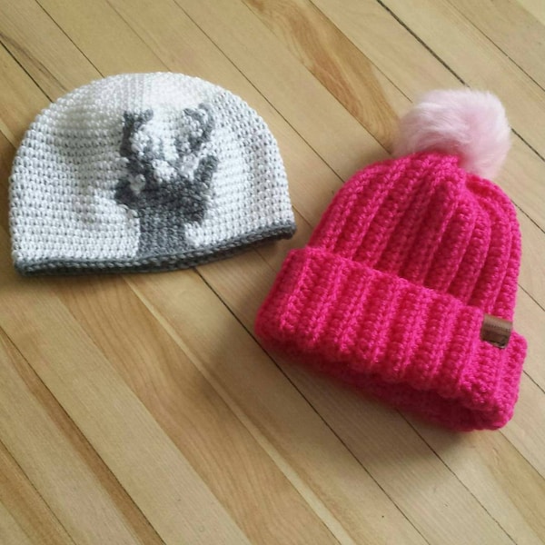 Crochet Pattern - Dylan Deer Silhouette Hat/beanie by Lakeside Loops ...