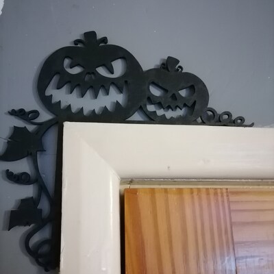 Halloween Door Picture Frame or Shelf Corner Decorations Spooky Witch ...