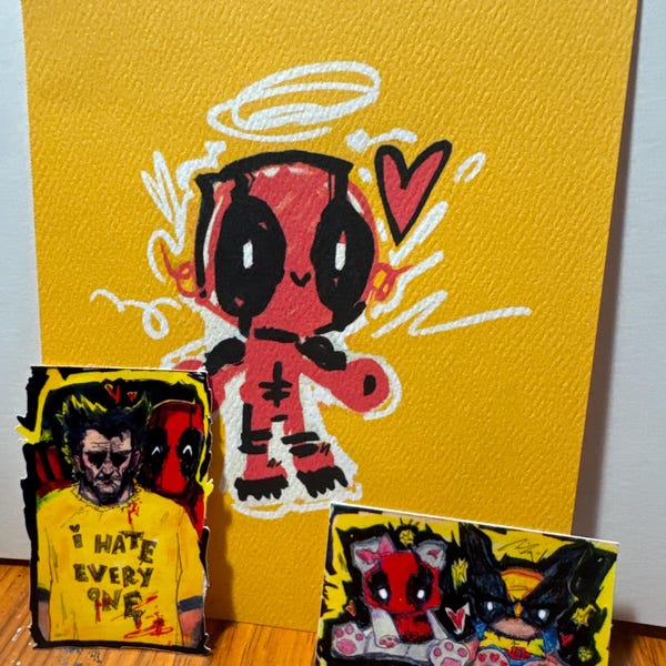 Wolverine X Deadpool Hello Kitty Mood Stickers From Sketchbook Love ...