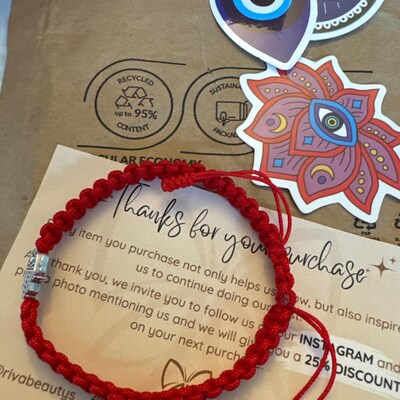 Men's Women's 7 Knots Protection Anklet , Gift of Luck for Family and ...