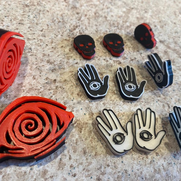 Rezz Eye Jumbo Bead | 3D Printed | Rave Charms - Packs of 1, 3, 5, 10 ...
