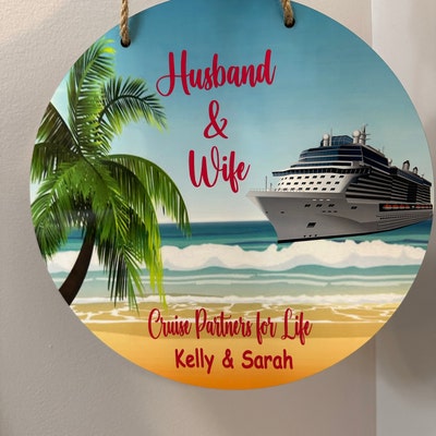 Cruise Ship Sign, Cruise Ship Personalized Door Sign, Cruise Trip Sign ...