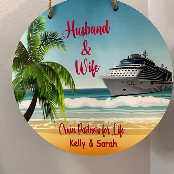 Cruise Ship Sign, Cruise Ship Personalized Door Sign, Cruise Trip Sign ...