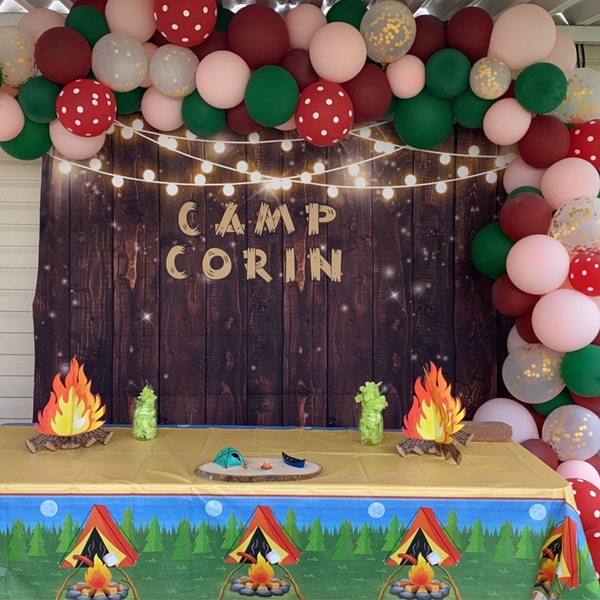 Personalized Name in Campsite Letters, Glamping Birthday, Camp Letters ...
