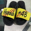 Custom Softball Slides Flip Flops Sandals for Youth and Adults ...