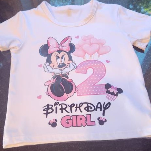2nd Minnie Mouse Png, 2nd Birthday PNG, Minnie Birthday Graphic, Minnie ...
