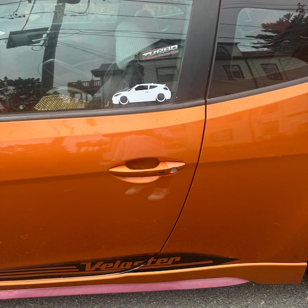 2x Lowered Car Silhouette Decal Stickers for Classic VW Beetle ...