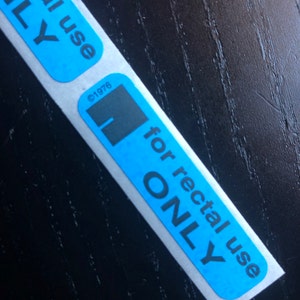 Um. 80 'for Rectal Use Only' Stickers. - Etsy