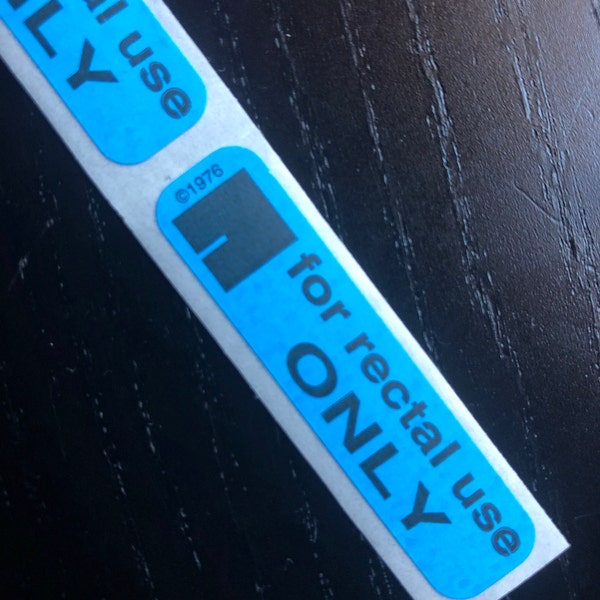 Um. 80 'for Rectal Use Only' Stickers. - Etsy