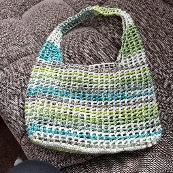Seaside Tote Bag Crochet Pattern Eco-friendly Mesh Beach Bag Tutorial ...