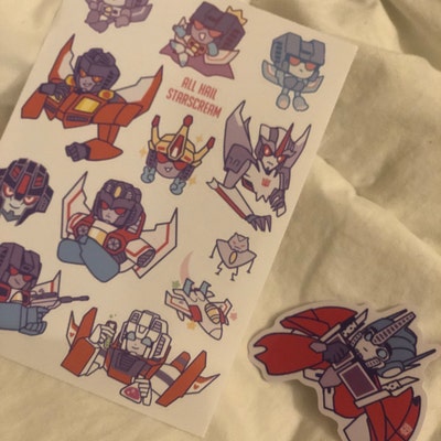 TF MTMTE TFA Starscream Sticker Sheets - Etsy