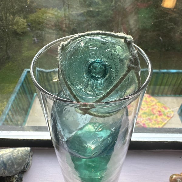 2.75" Japanese, Glass Fishing Float, Collectable, Antique, Nautical ...