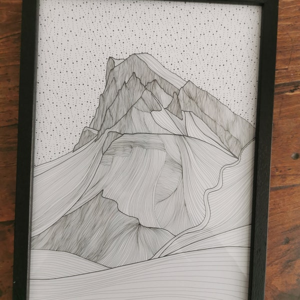 ORIGINAL Testa Di Moro Sicilia Drawing - Etsy