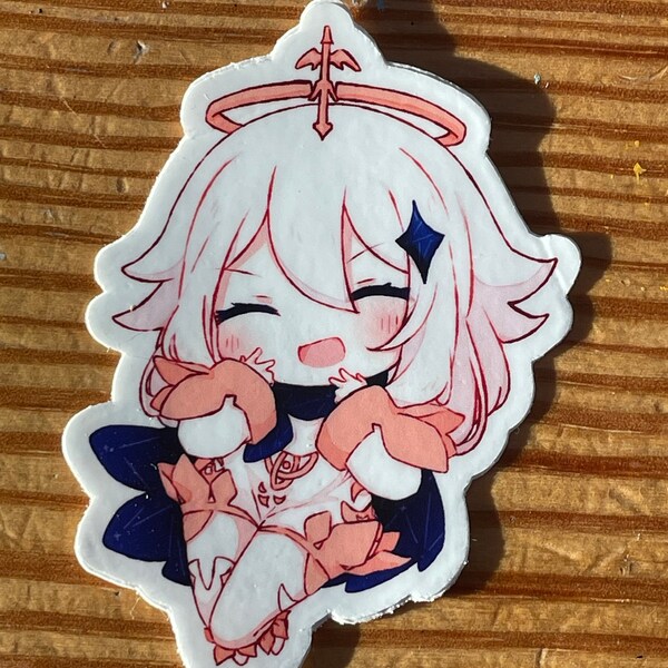 Genshin Impact Paimon VINYL STICKER 3inch, Waterproof, Weatherproof ...