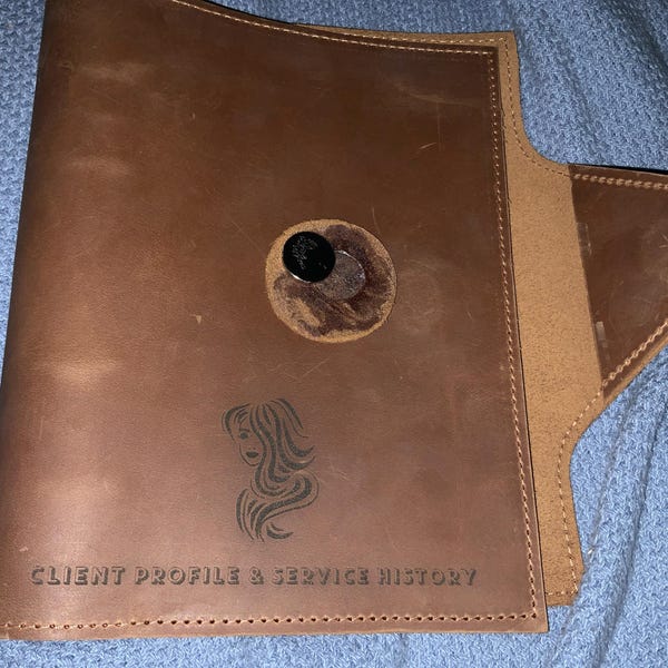 Leather Ring Binder Planner, Personalized Leather Binder Cover ...