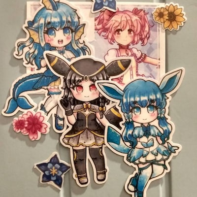 Madoka Magica Die-cut Vinyl Laminated Stickers puella Magi Madoka ...