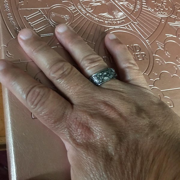 Fidget Ring Moon Stars Sun Anxiety Ring Spinner Silver Gold Spinner ...